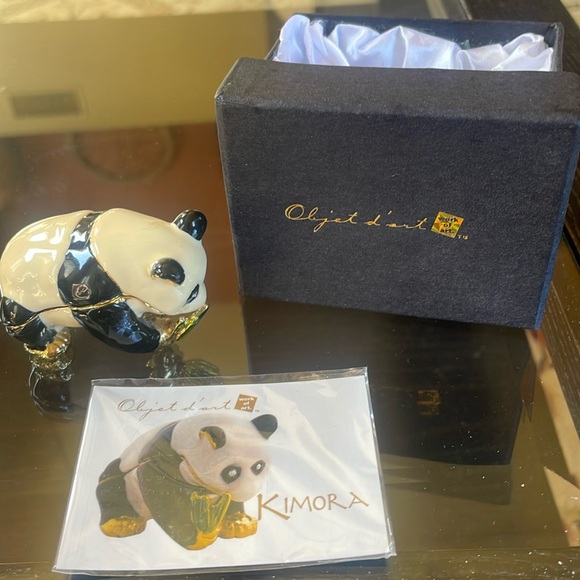 Accents | Objet D Art Kimorapanda Bear Metal Trinket Box 2 | Poshmark